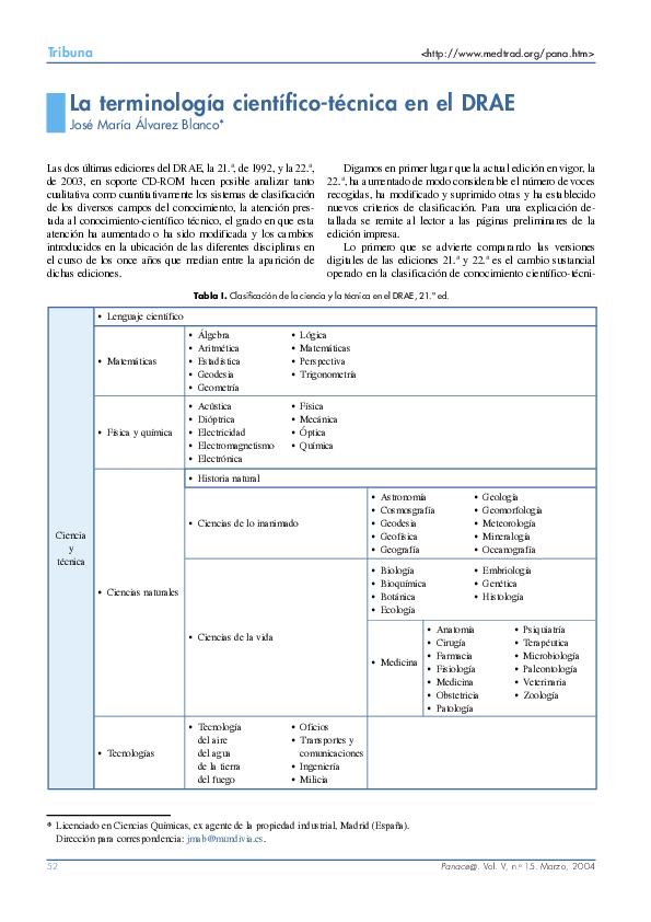 (PDF) La terminología científico-técnica en el DRAE