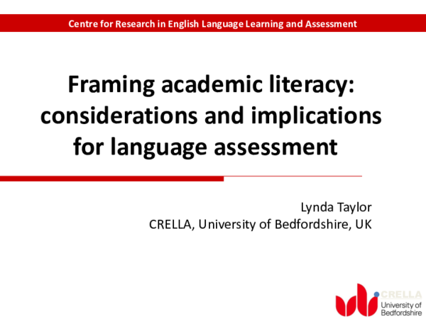 (PDF) Framing academic literacy: considerations and implications for ...