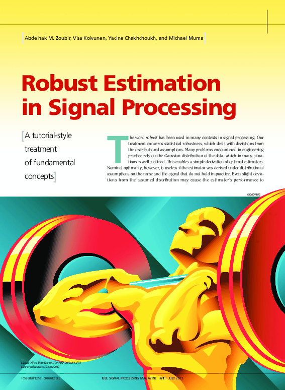(PDF) Robust Estimation in Signal Processing: A Tutorial-Style Treatment of Fundamental Concepts