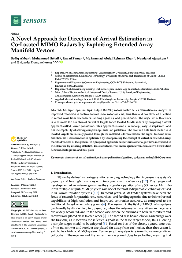 (PDF) A Novel Approach for Direction of Arrival Estimation in Co ...
