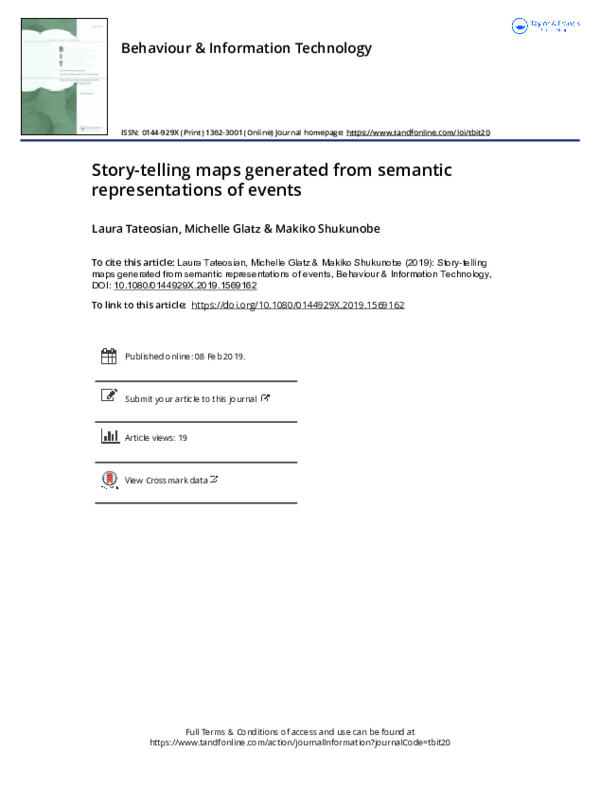 (PDF) Story-telling maps generated from semantic representations of events