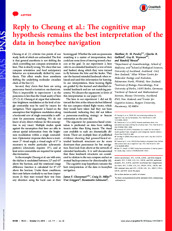 (PDF) Reply to Cheung et al.: The cognitive map hypothesis remains the ...