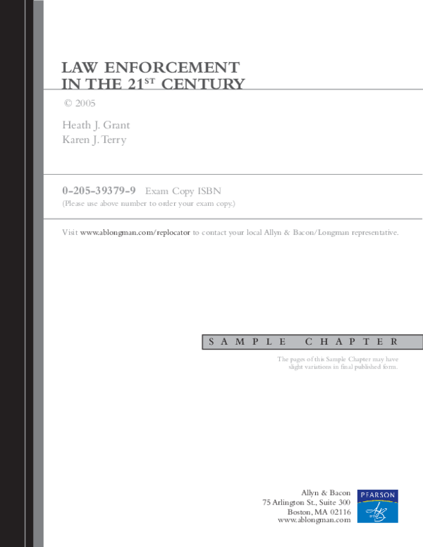(PDF) Law enforcement in the 21st century