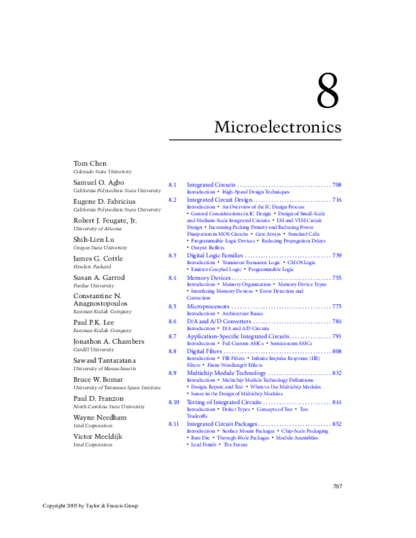 (PDF) and Medium-Scale Integrated Circuits • LSI and VLSI Circuit ...