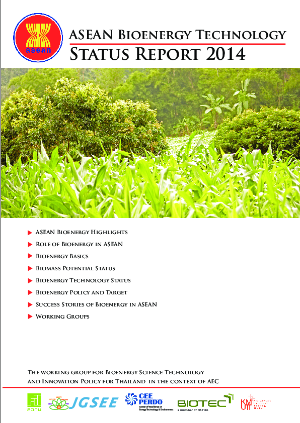 (PDF) ASEAN Bioenergy Technology Status Report 2014