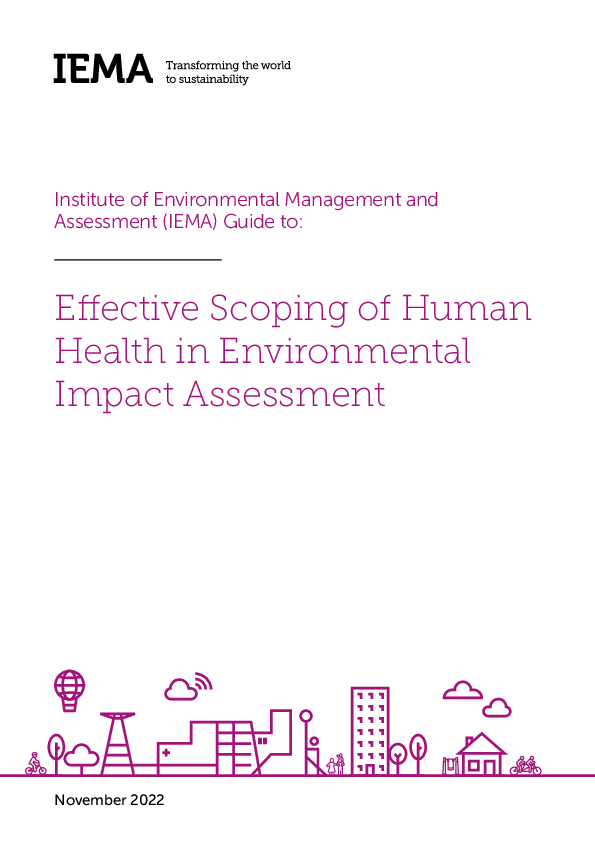 (PDF) IEMA Guides to Effective Scoping of Human Health in Environmental ...