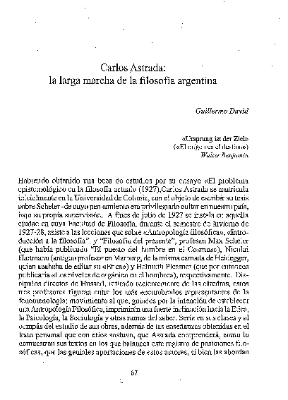 (PDF) Carlos Astrada: la larga marcha de la filosofía argentina ...