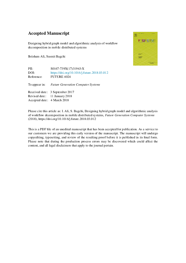Pdf Designing Hybrid Graph Model And Algorithmic Analysis Of Workflow 9303