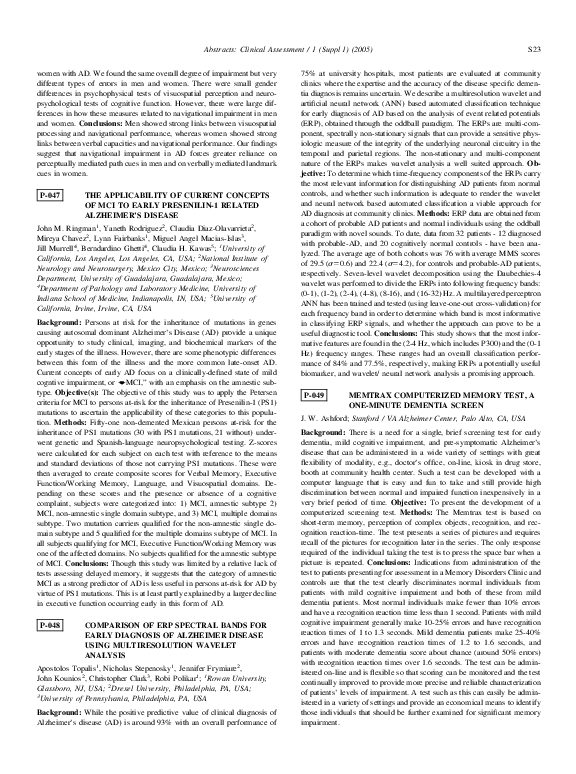 (PDF) Memtrax computerized memory test, a one-minute dementia screen