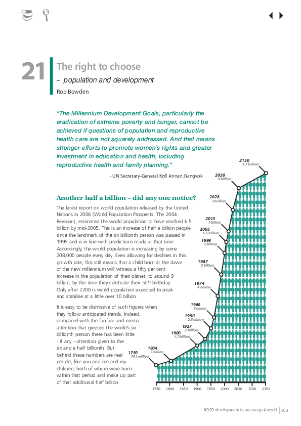 (PDF) The right to choose – population and development