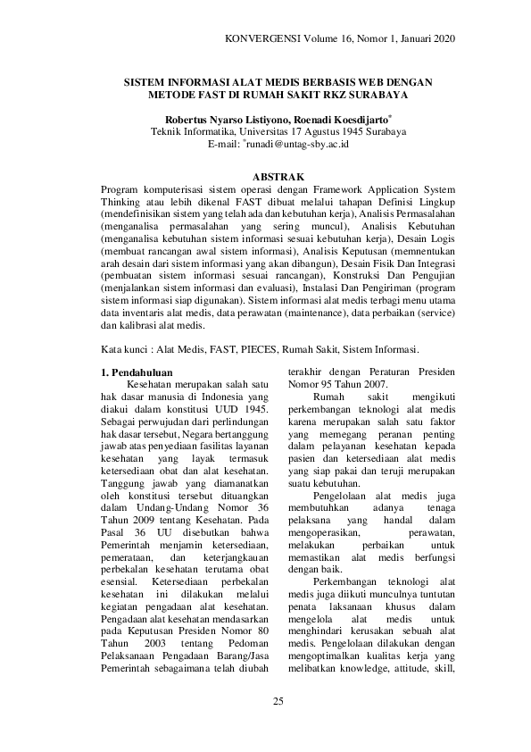 (PDF) Sistem Informasi Alat Medis Berbasis Web Dengan Metode Fast DI ...