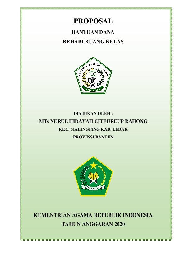 (PDF) Proposal bupati