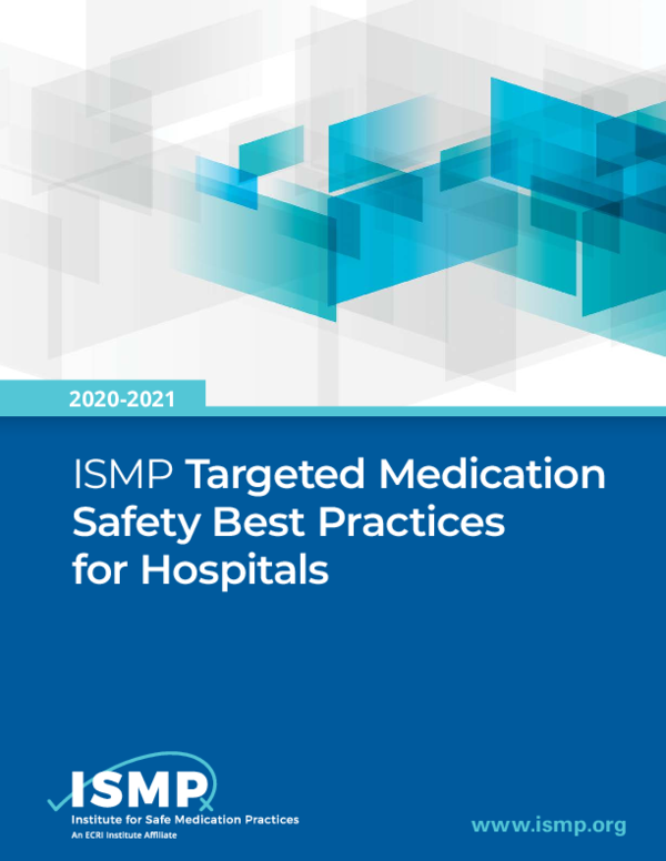 (PDF) Alignment with the ISMP 2018–2019 Targeted Medication Safety Best ...