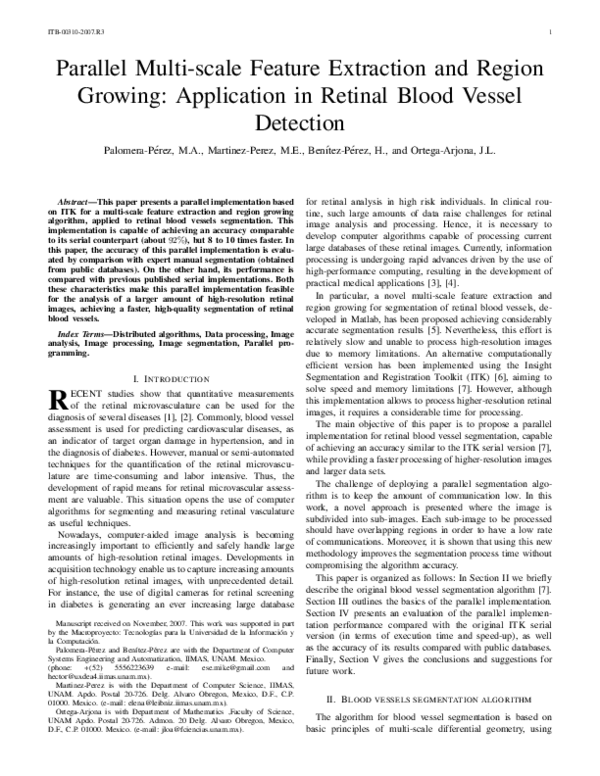 (PDF) Parallel Multiscale Feature Extraction and Region Growing: Application in Retinal Blood ...