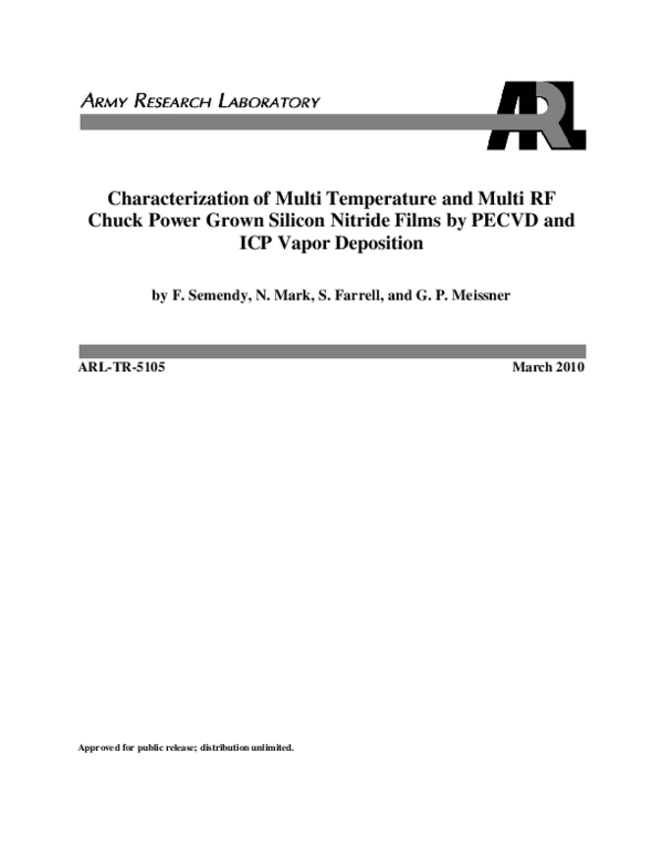 (PDF) Characterization of Multi Temperature and Multi RF Chuck Power ...