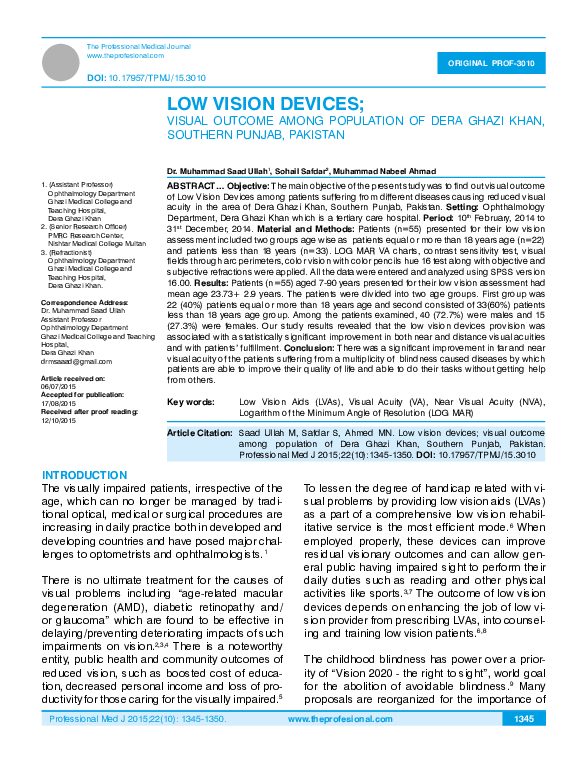 (PDF) Low Vision Devices
