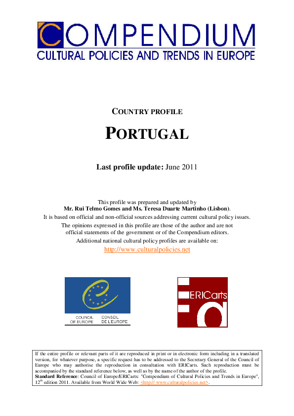 (PDF) Country profile, Portugal